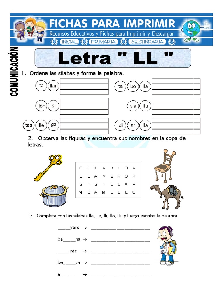 Ficha de La Letra LL | PDF