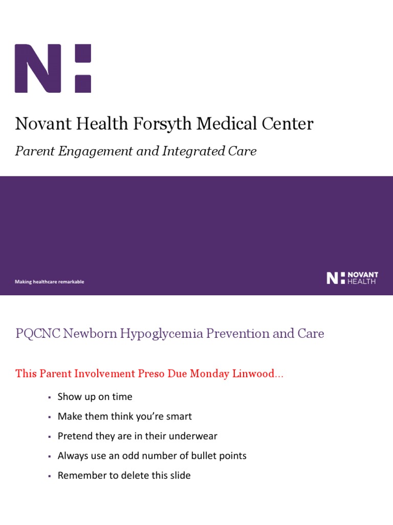 Novant Health Forsyth Medical Center: Parent Engagement and Integrated ...