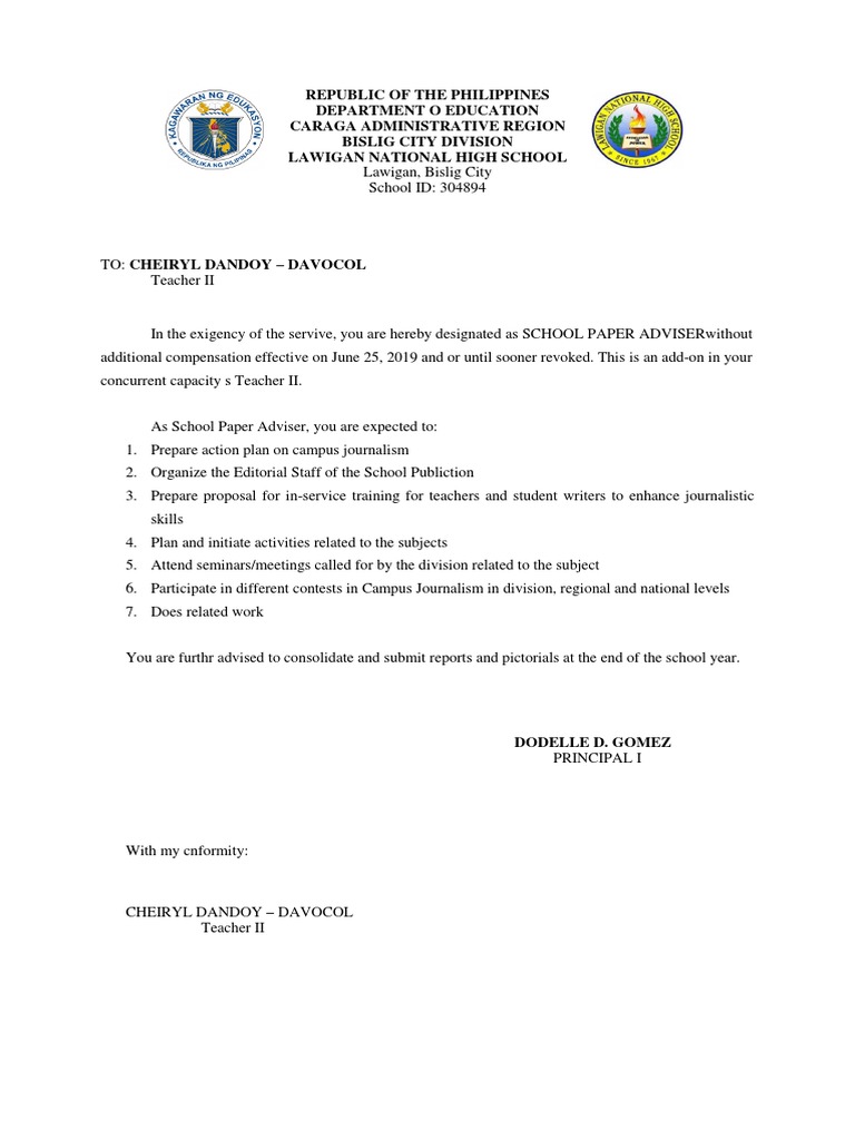 Designation Paper | PDF