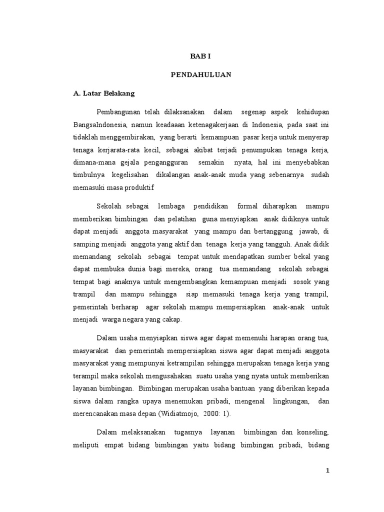 Pengertian BK Karir | PDF