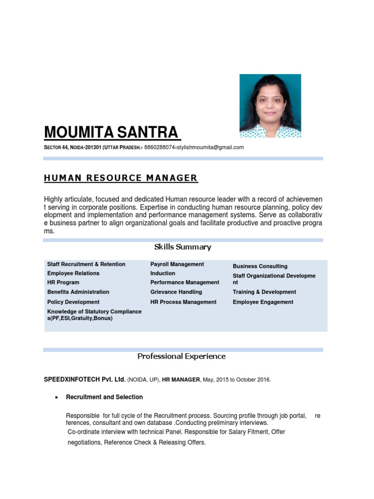 HHR Resume 1 | PDF | Human Resources | Human Resource Management