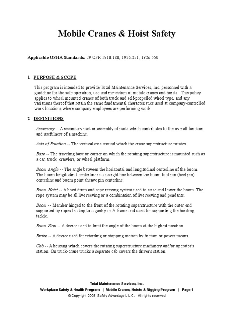 17-Mobile Cranes Hoists Rigging | PDF | Crane (Machine) | Elevator