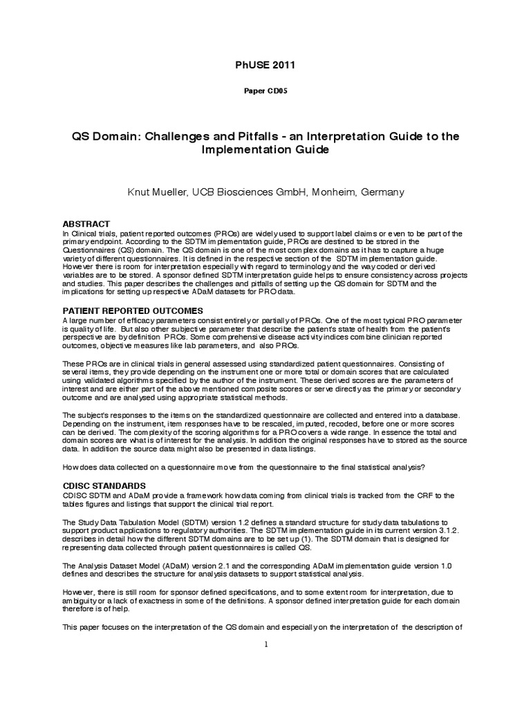 QS Domain: Challenges and Pitfalls - An Interpretation Guide To The ...