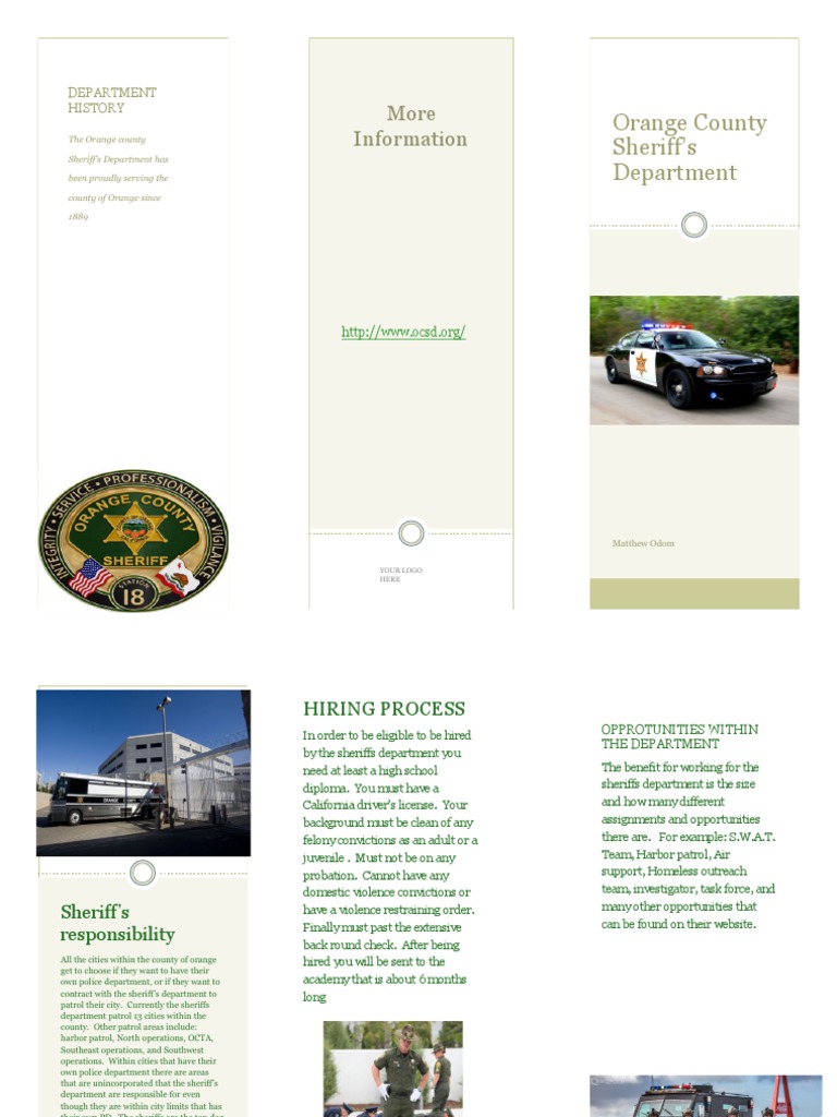 Brochure | PDF | Sheriffs In The United States | Public Law