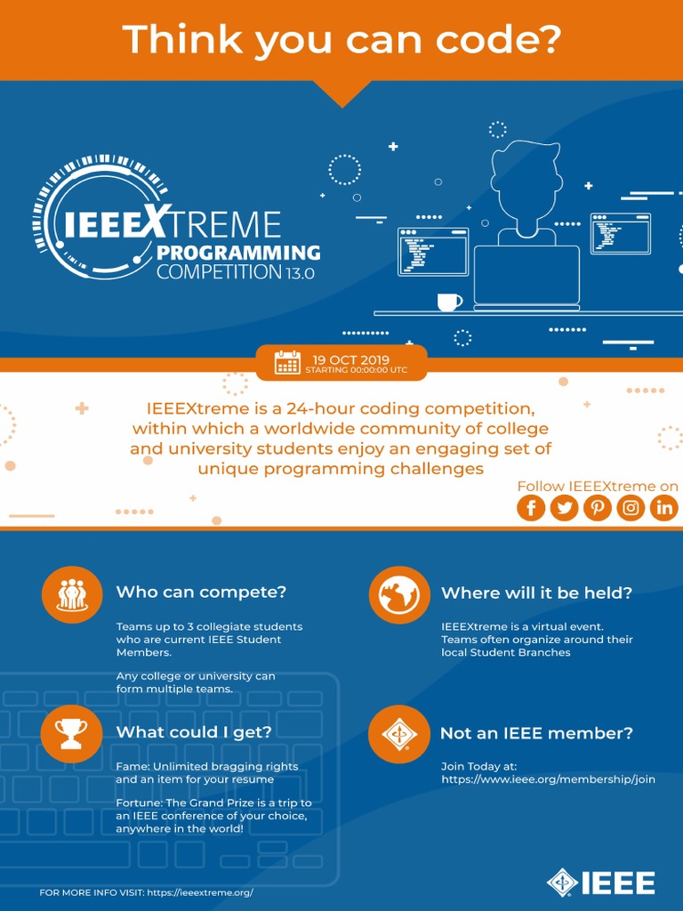 IEEE Xtreme Poster 2019 | PDF