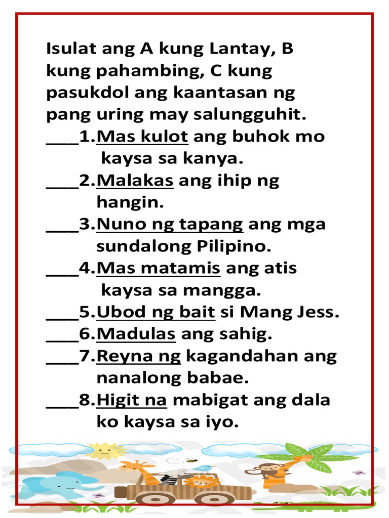 Kaantasan NG Pagsasanay | PDF