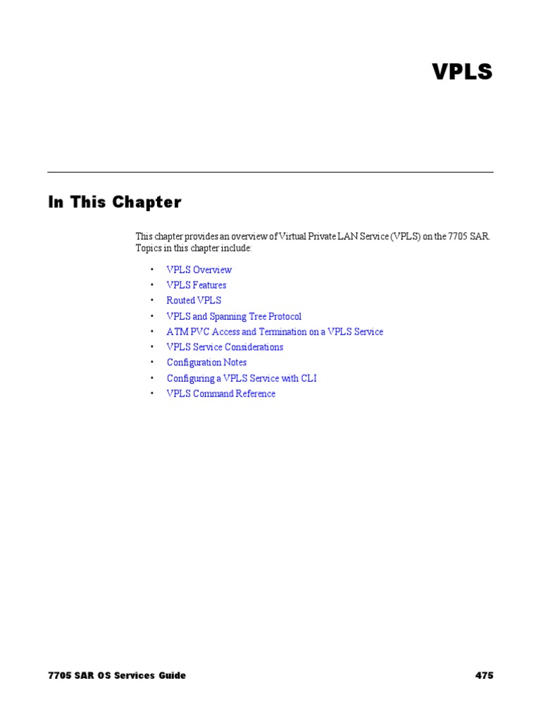 Vpls Overview PDF | PDF | Multiprotocol Label Switching | Networking