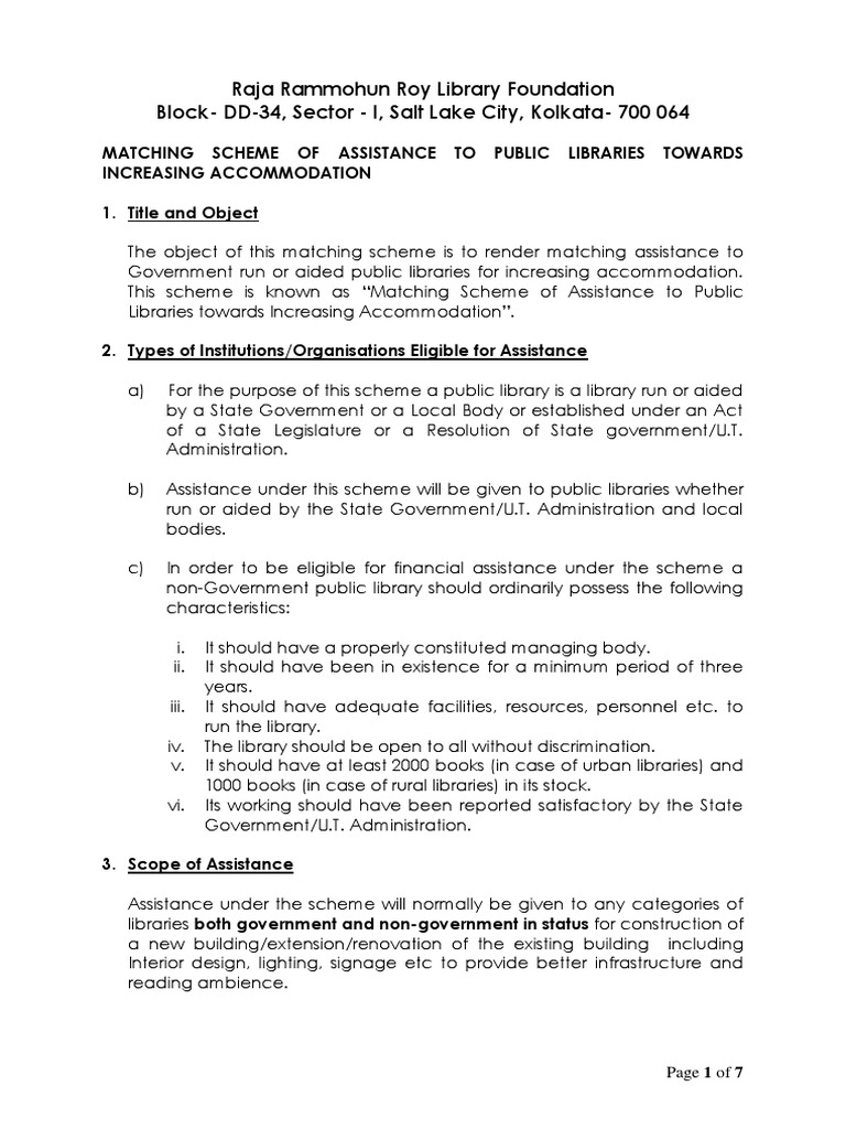 Matching Schemes Increasing Accommodation Guidelines | PDF | Accountant ...