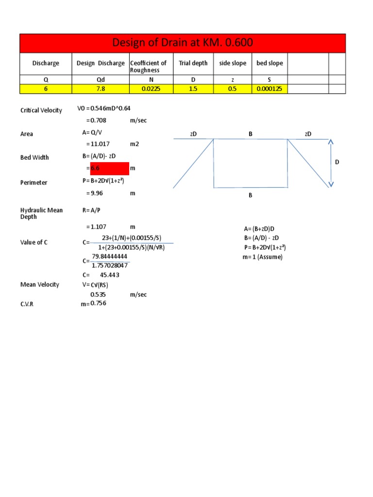 Drain Design | PDF | Physical Geography | Fluid Dynamics