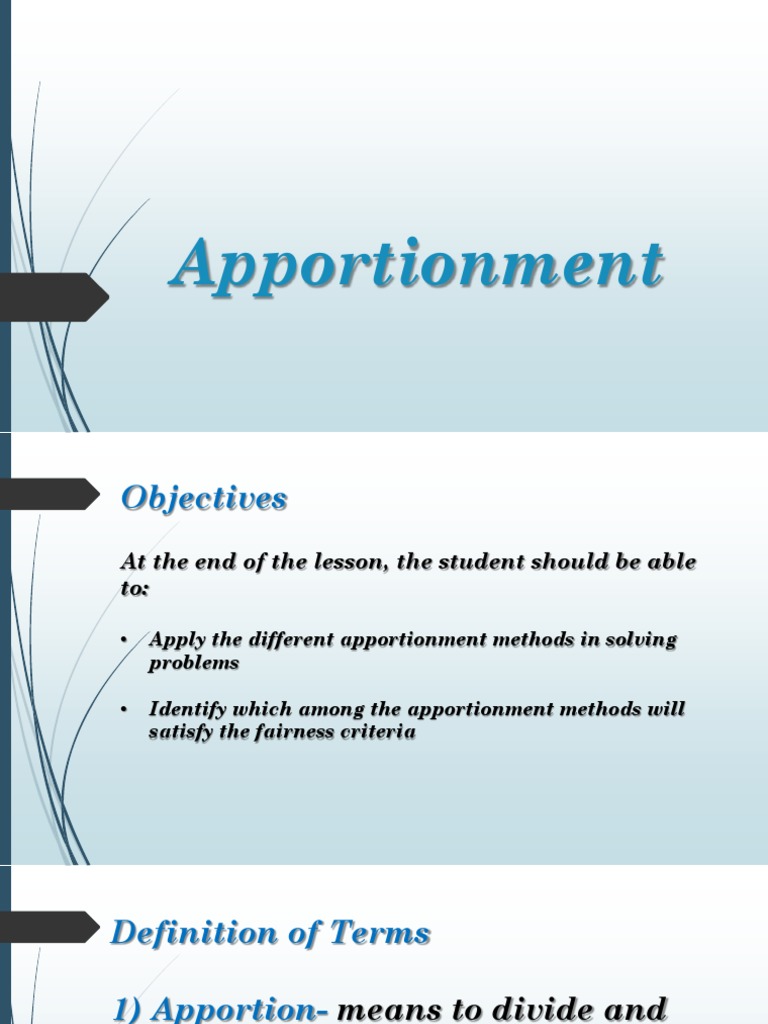 7 Apportionment | PDF | Teaching Mathematics | Science