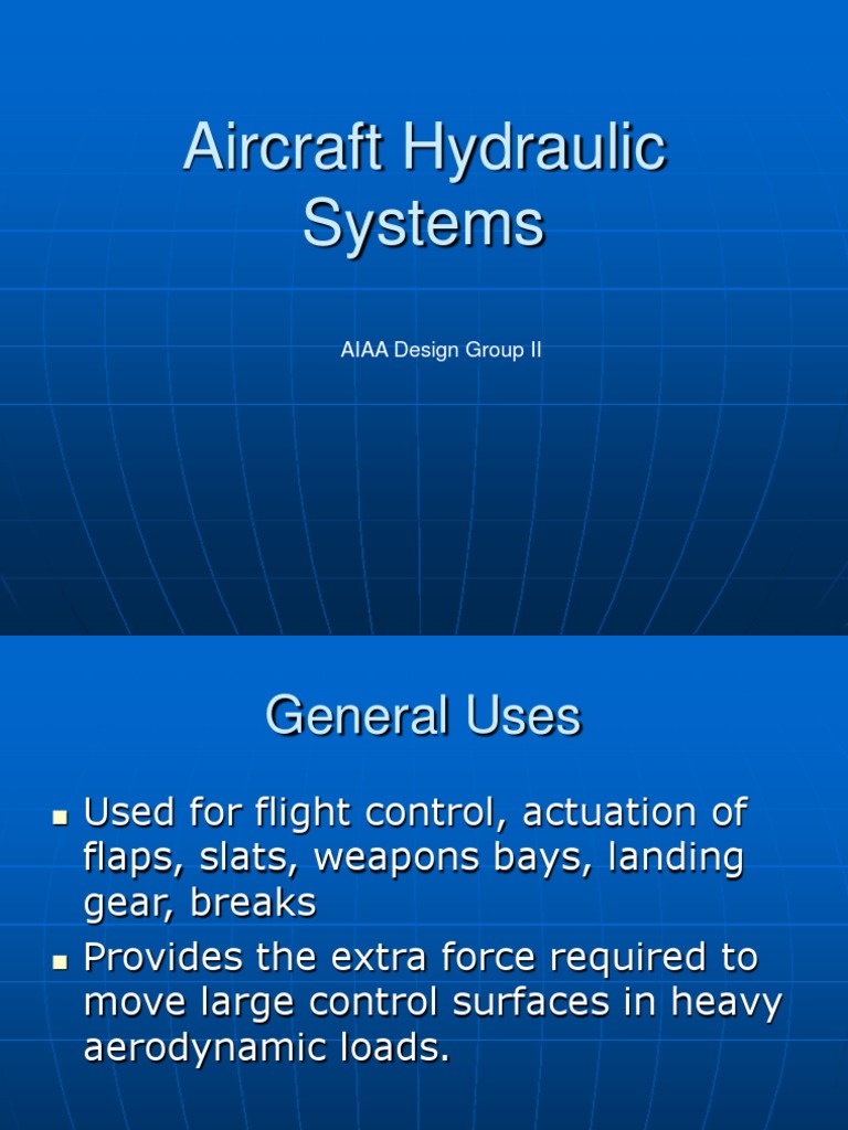 Aircraft Hydraulic Systems Guide | PDF | Technology & Engineering