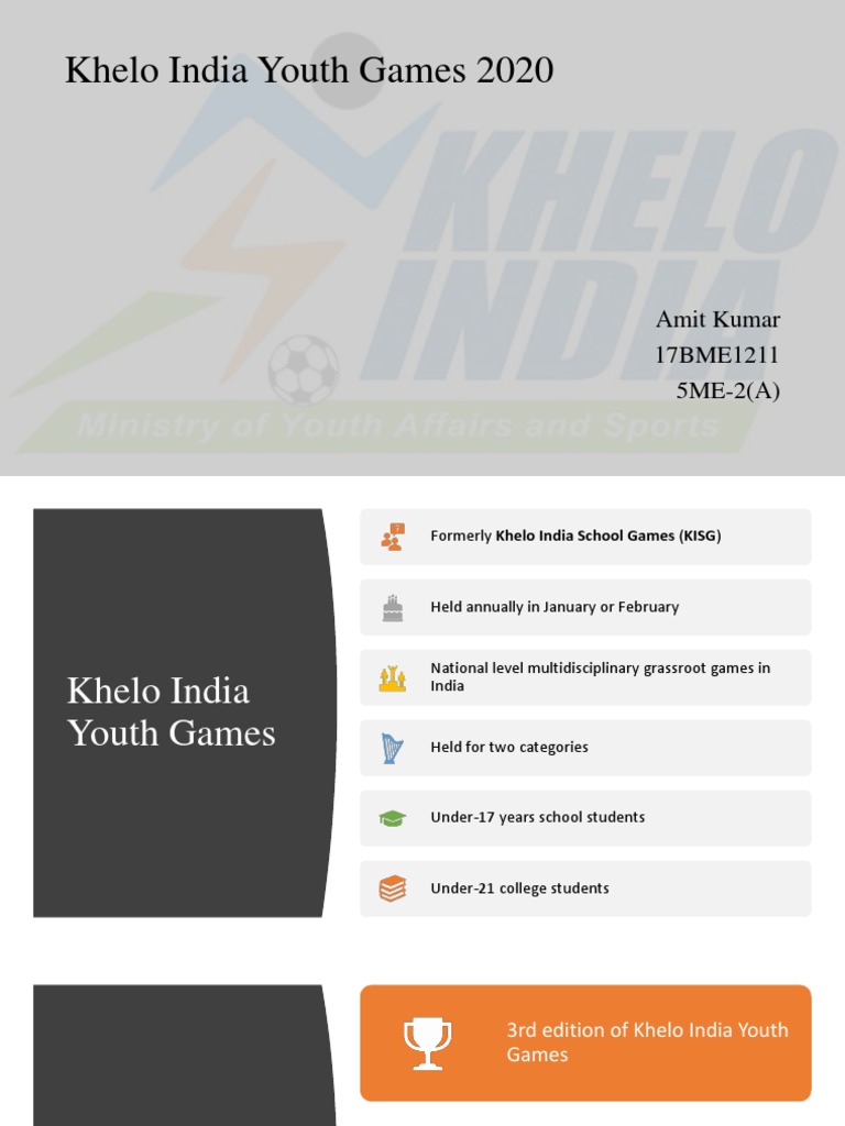 Khelo India Youth Games 2020 Overview | PDF