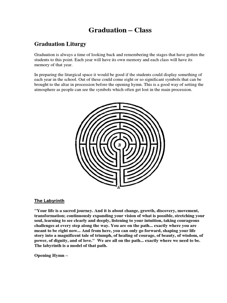 Graduation Mass Ideas | PDF | Mass (Liturgy) | Penance