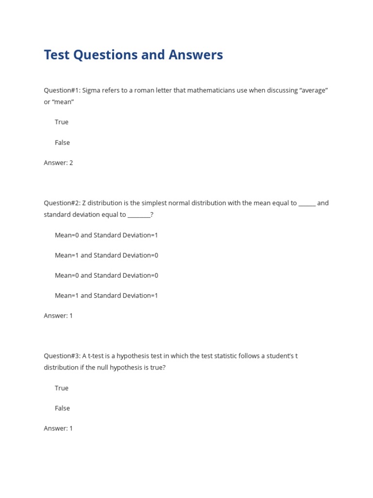 LSSGB Practice Exam Questions and Answers | PDF | Regression Analysis | Correlation And Dependence