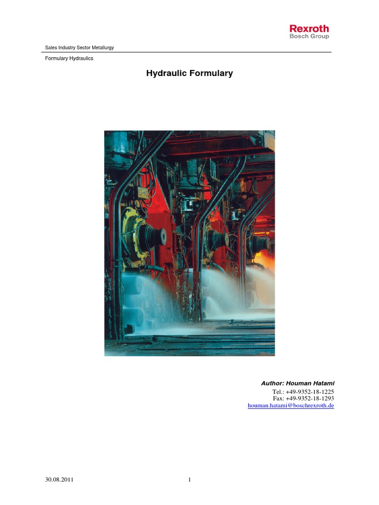 Hydraulic Formulary: A Comprehensive Guide to Hydraulic System ...
