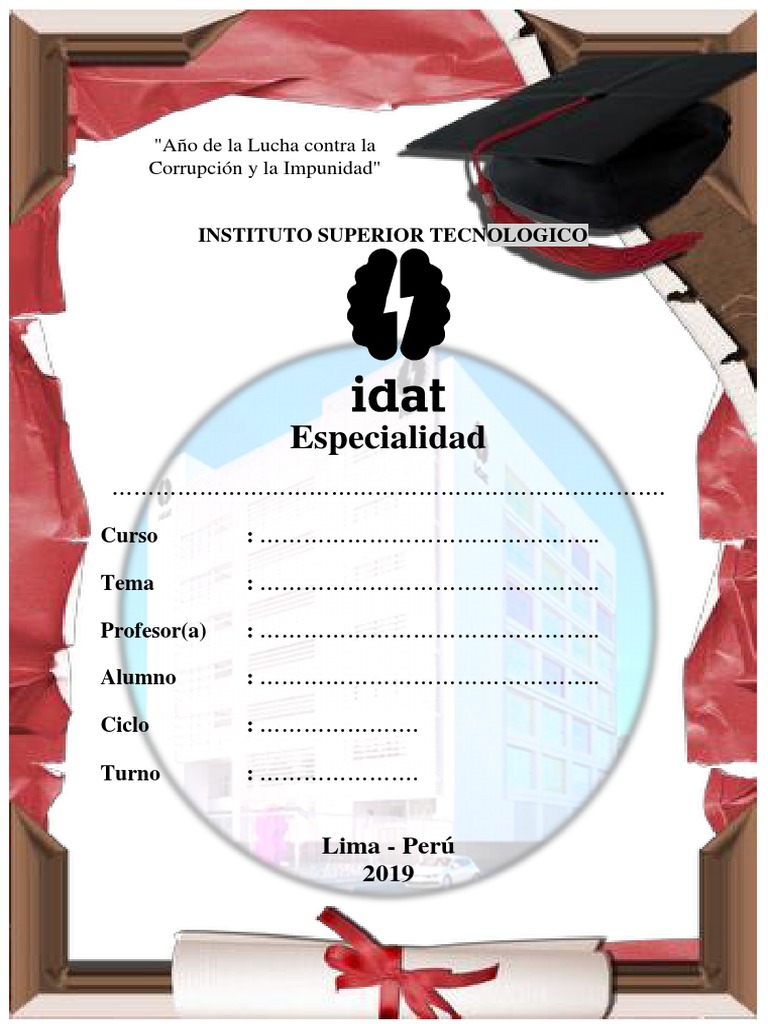 CARATULA Idat Individual Rojo 2019 | PDF