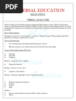 SAT Test Analogy Questions | PDF