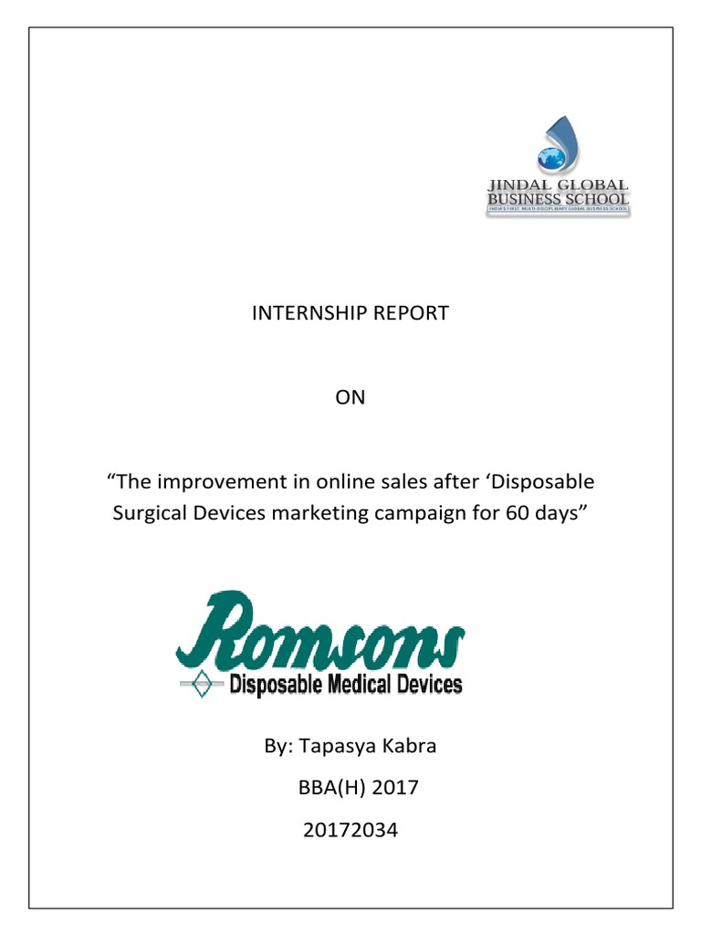 Internship Report | PDF | Digital Marketing | Brand
