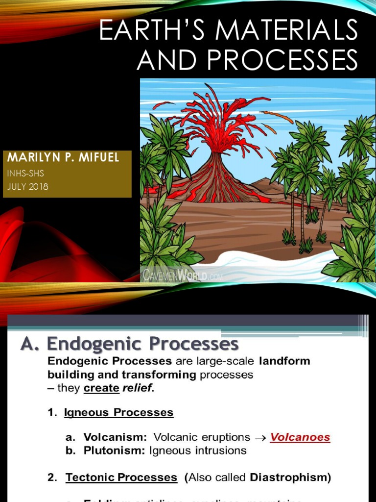 Endogenic Process | PDF | Plate Tectonics | Igneous Rock