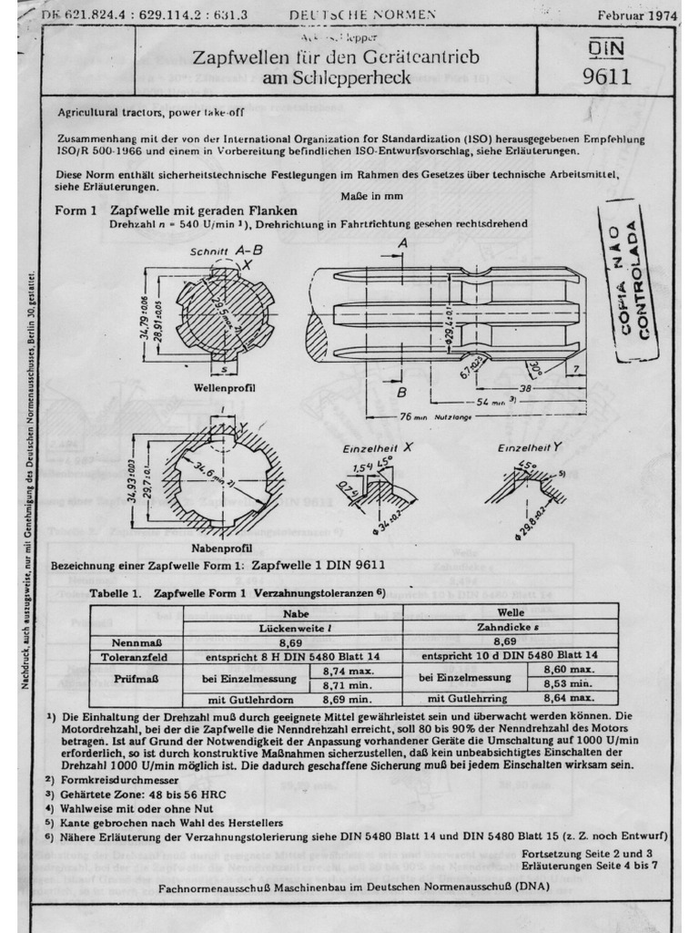 Norma Din 9611 PDF | PDF