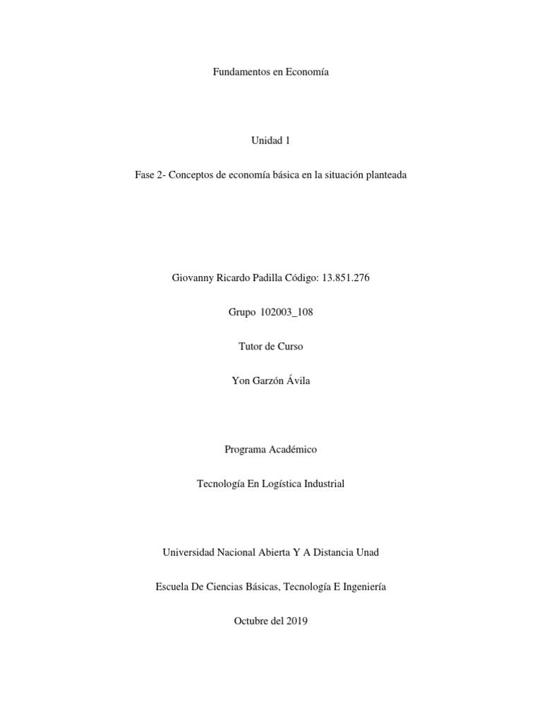 Aporte Individual Act 1 2 3 Giovanni Padilla | PDF | Oferta y demanda ...