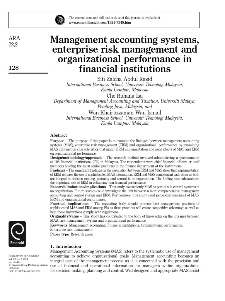 ManagementAccounting PDF | PDF | Risk Management | Management Accounting