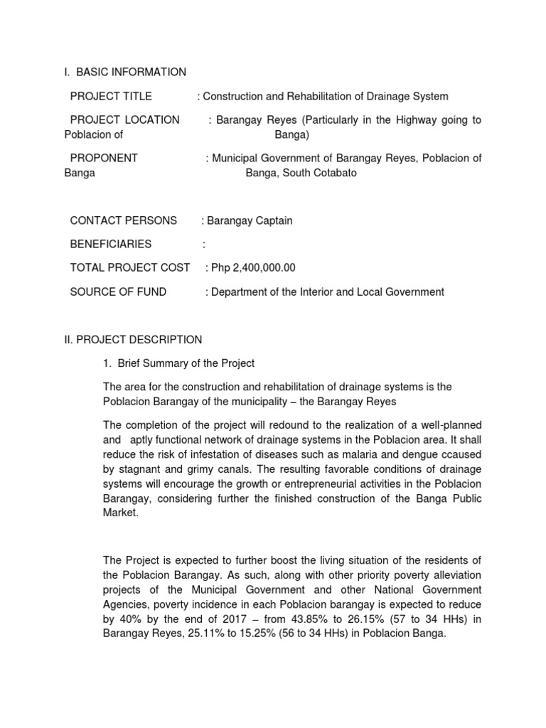 Eapp Project Proposal | PDF | Local Government | Poverty