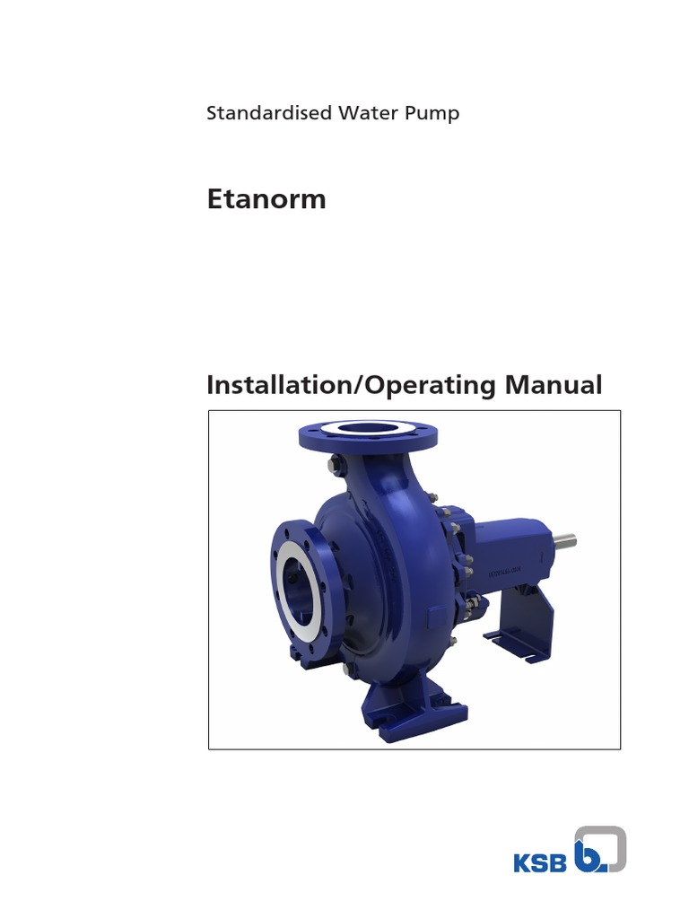 KSB Catalogue | PDF | Pump | Safety
