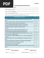 Appendix 1 Checklist For Identification of Excessive Noise: Department ...