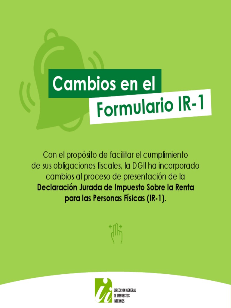 Formulario-IR-1.pdf | Beneficio (economía) | Impuesto sobre la renta ...