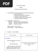 A Detailed Lesson Plan in English For Grade Four | PDF | Visual ...