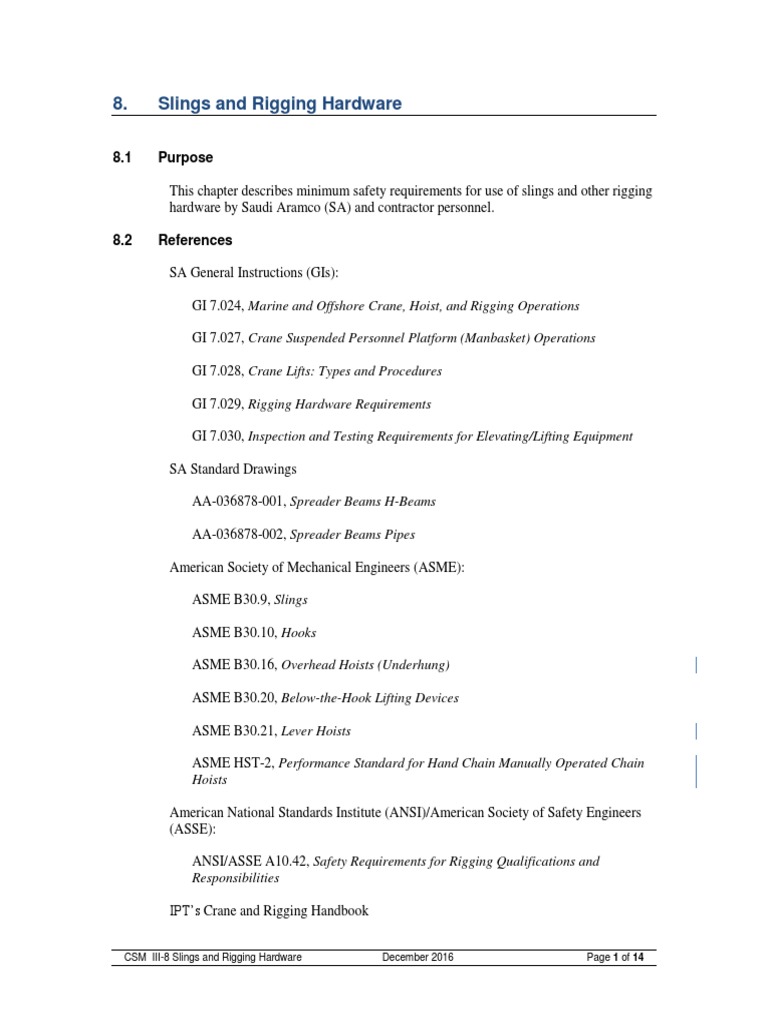 Slings & Rigging Safety Guide | PDF | Crane (Machine) | Rope