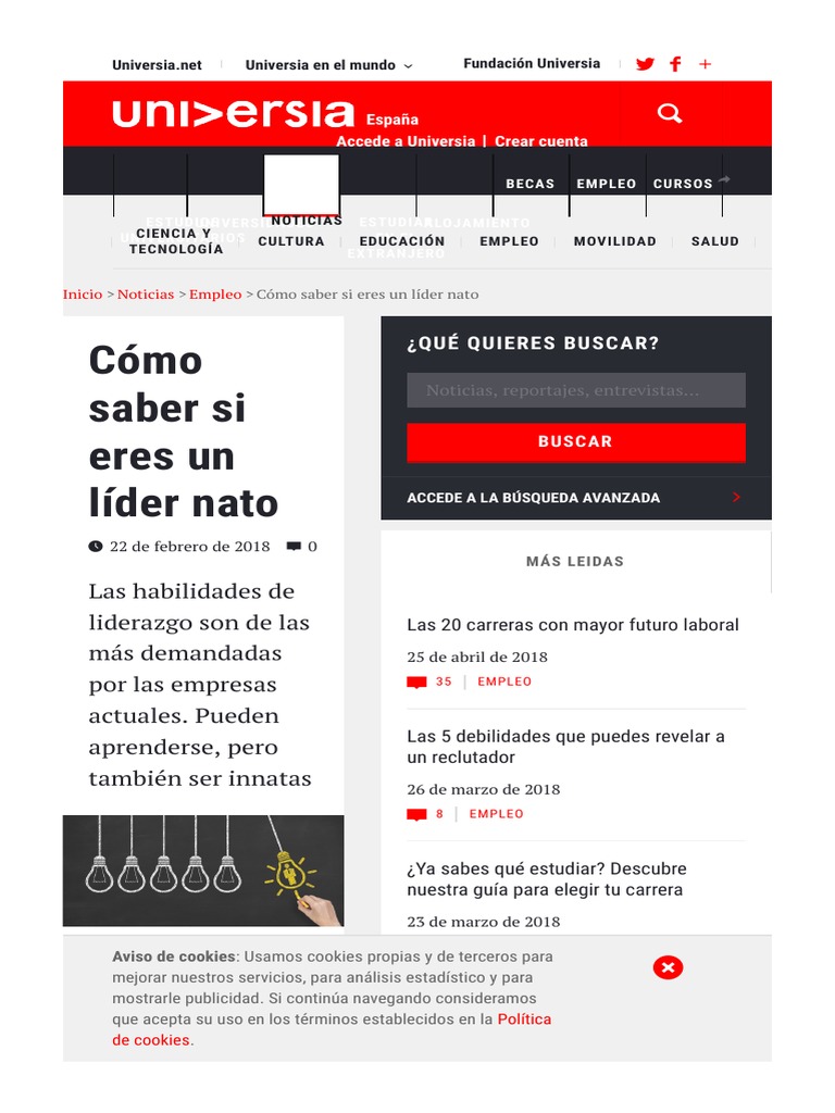 Como Saber Si Lider Nato - HTML | PDF | Cookie HTTP | Liderazgo