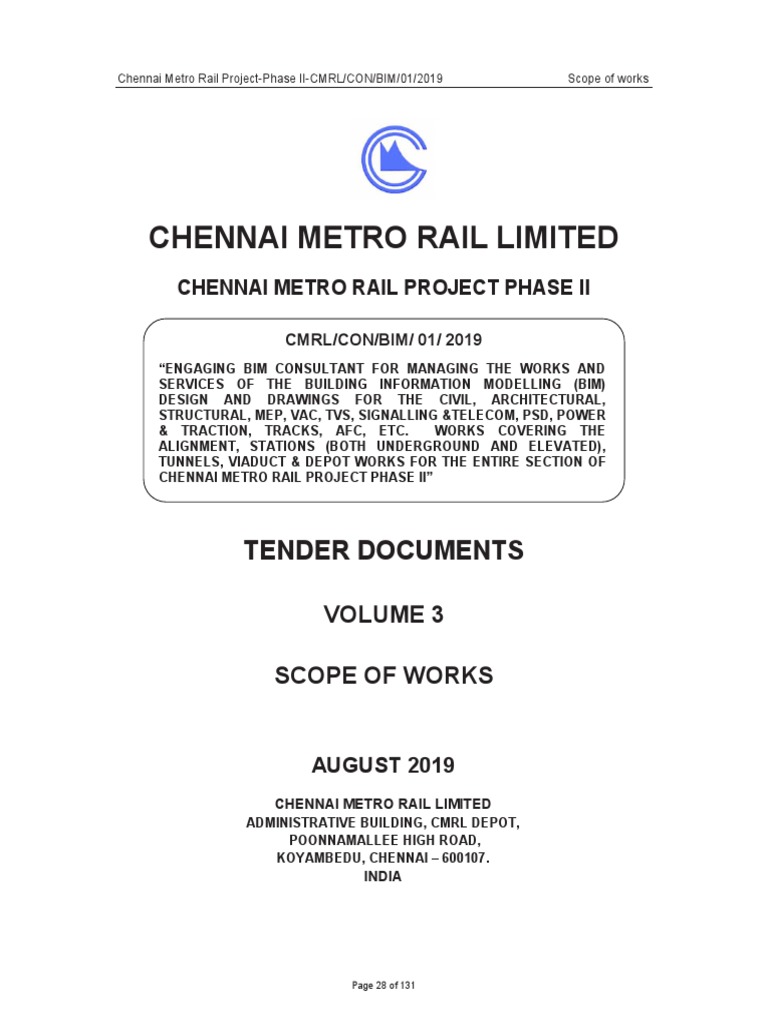 Tor - Cmrl-Bim PDF | PDF | Building Information Modeling | Business Process