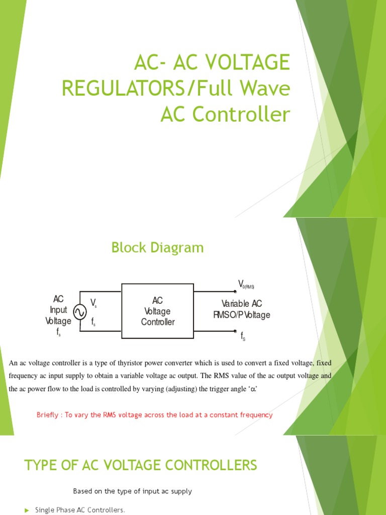 AC-+AC+VOLTAGE+REGULATORS March29 PDF | PDF | Ac Power | Alternating ...