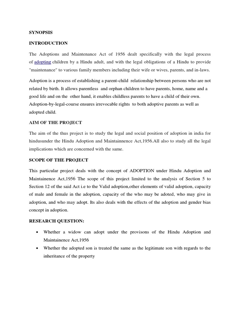 Adoption | PDF | Adoption | Marriage