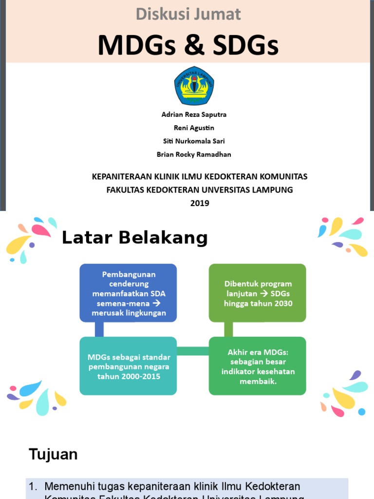 MDGs Dan SDGs | PDF | Kesehatan Holistik