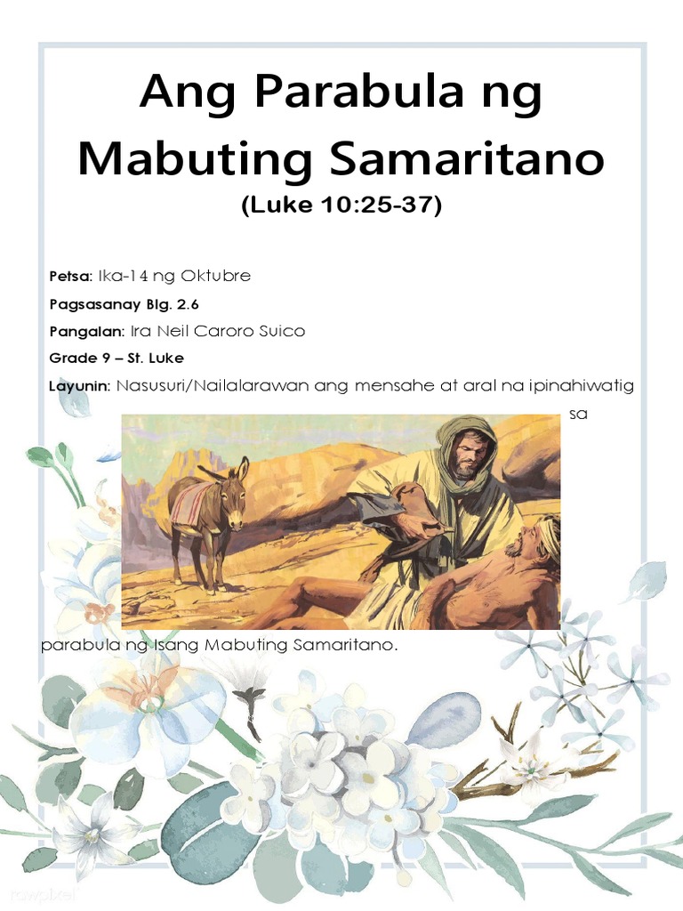 Ang Mabuting Samaritano | PDF