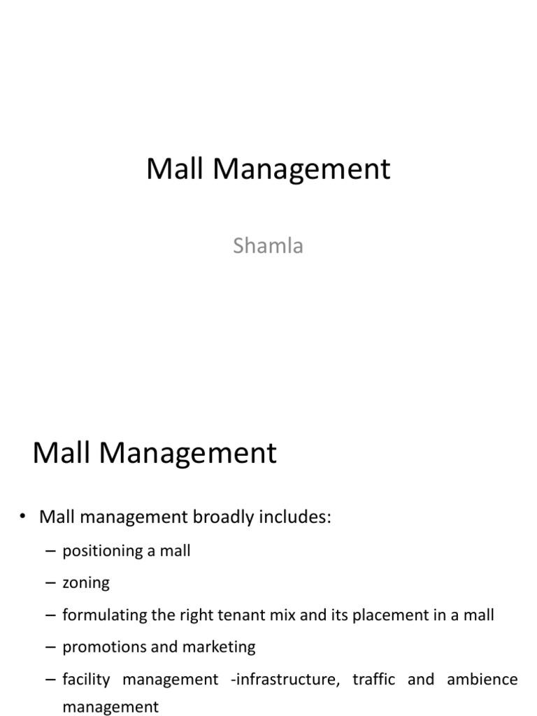 Mall Management: A Comprehensive Guide to Strategies and Best Practices ...