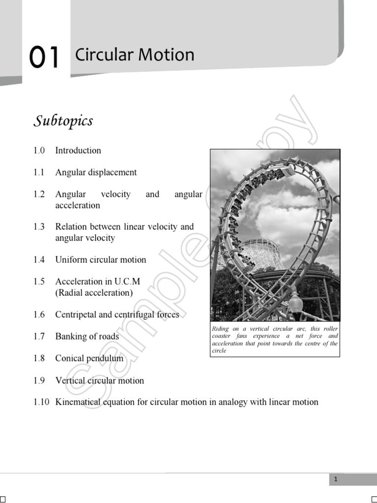 Circular Motion and Practice Sums | PDF | Acceleration | Rotation Around A Fixed Axis