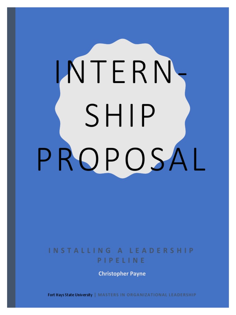 Internship Proposal | PDF | Leadership | Christian Church