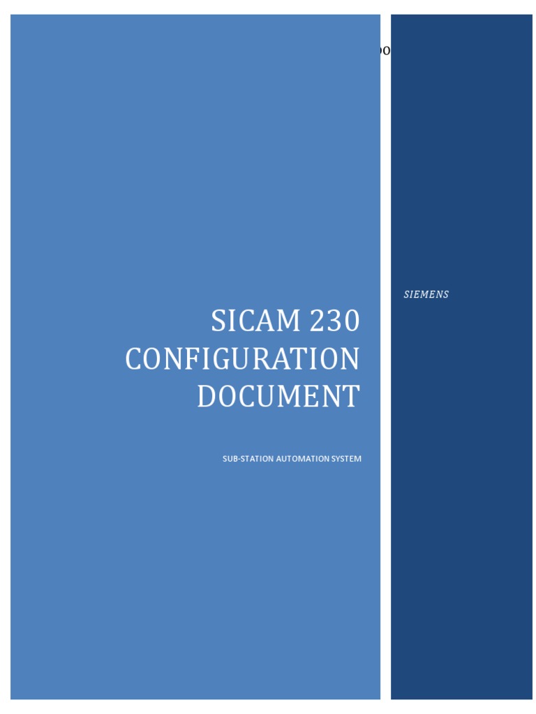 Sicam 230 Configuration Document | PDF | Backup | Function (Mathematics)
