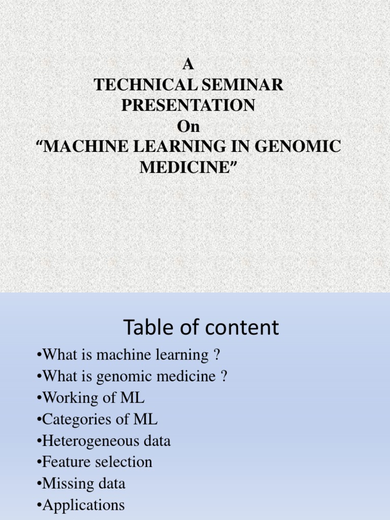 Machine Learning in Genomic Medicine | PDF | Machine Learning | Genomics