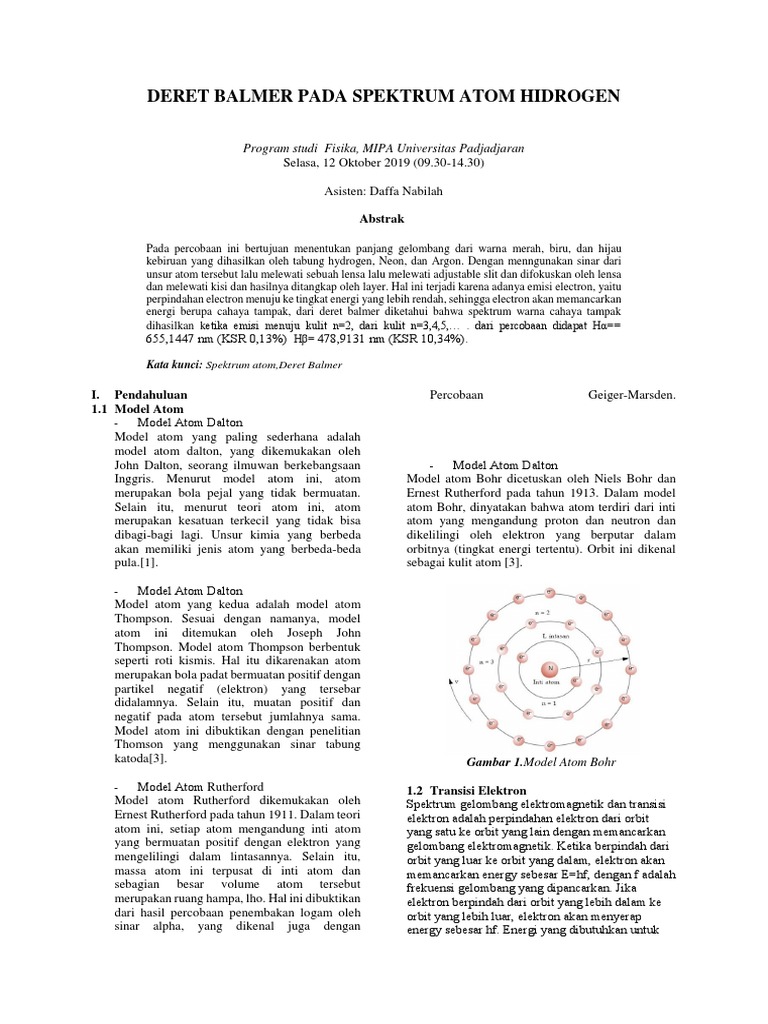 Deret Balmer (m-2) | PDF