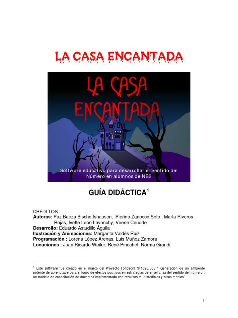 Guía Didáctica Casa Encantada | PDF | Educación primaria ...