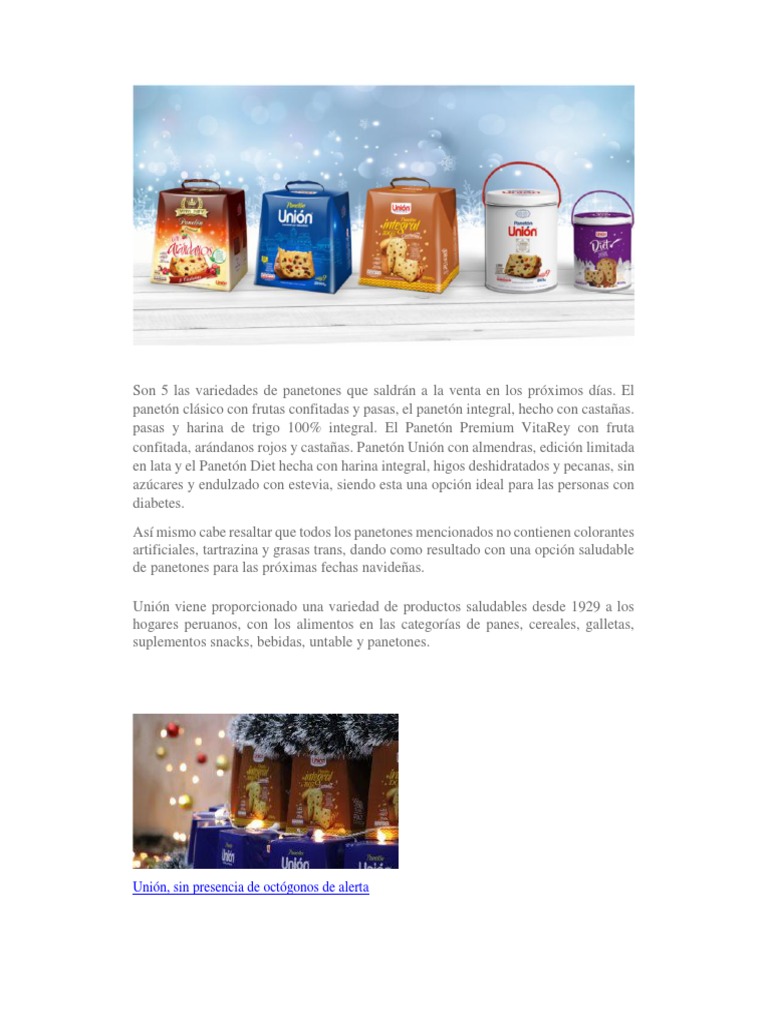 Panetones Saludables para Navidad | PDF