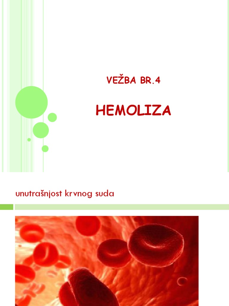 Hemoliza i Osmotska Otpornost Krvi | PDF