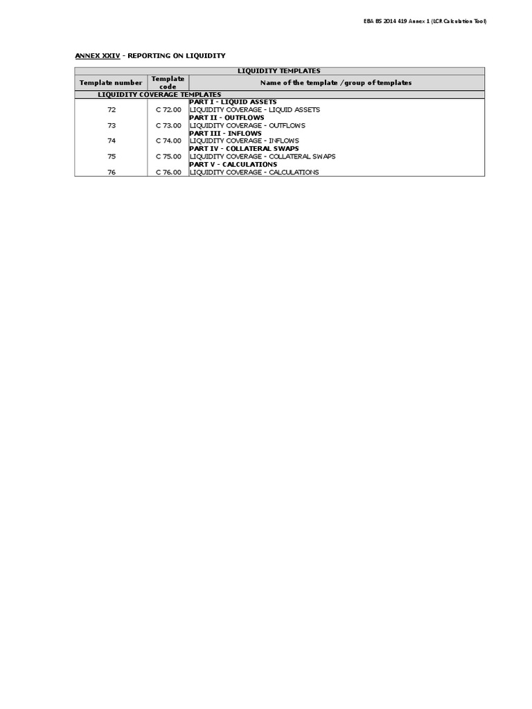 LCR Calculation Tool - For Publication | PDF | Asset Backed Security ...
