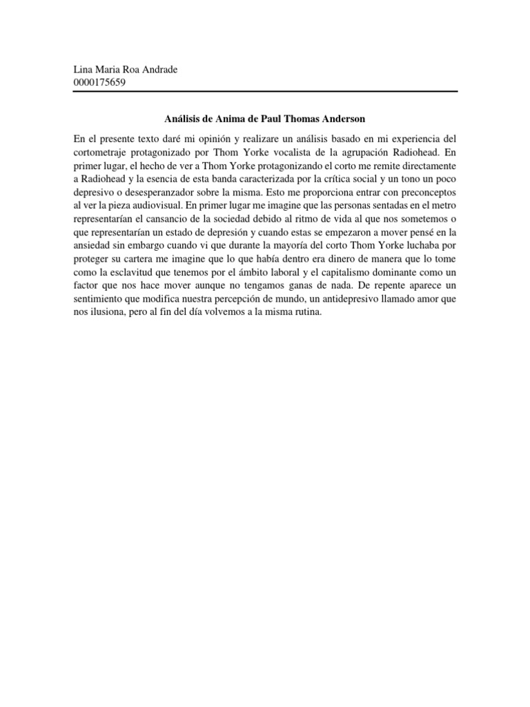 Análisis de "Anima" de Thom Yorke | PDF | Filosofía | Ficción general