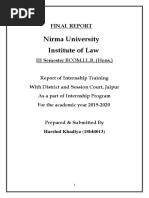 Law Internship Diary | PDF | Magistrate | Complaint